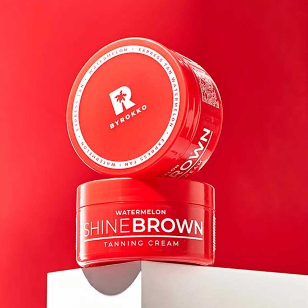 ByRokko Shine Brown Watermelon Tanning Cream 200ml Foobe ByRokko Shine Brown Watermelon Tanning Cream 200ml Foobe